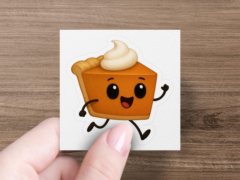 Cute Pumpkin Pie Digital PNG Download, Cartoon Thanksgiving Clipart ...