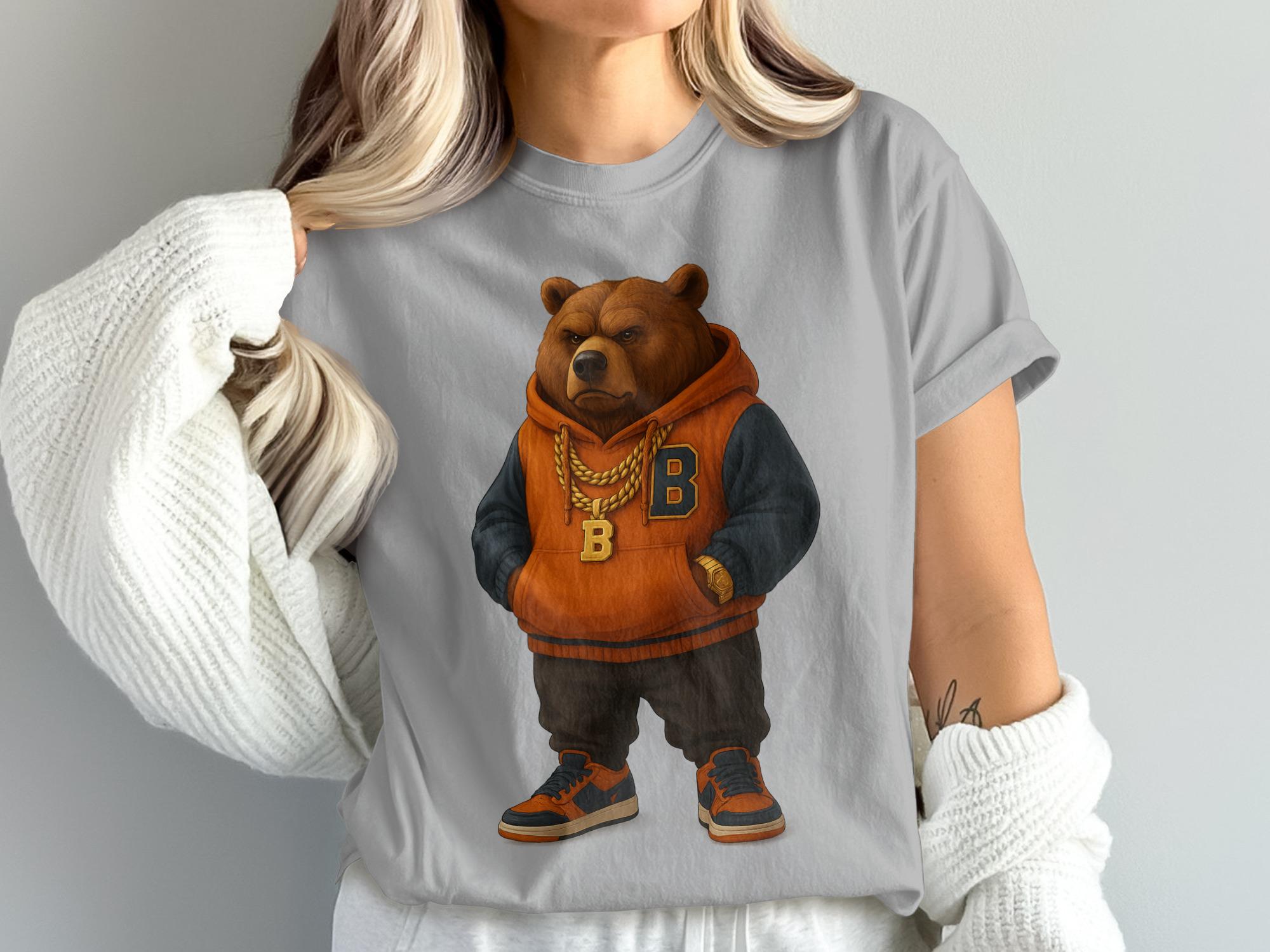 Grizzly Bear Mascot PNG, Cool Cartoon Bear Animal Design, Urban Style ...