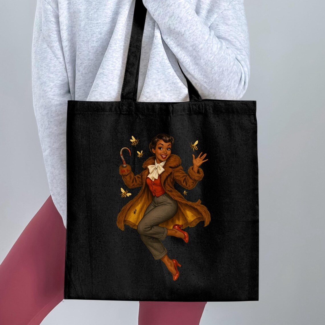 Girl With Hook PNG, Haunted Honey Digital Download, Bee Themed Horror ...