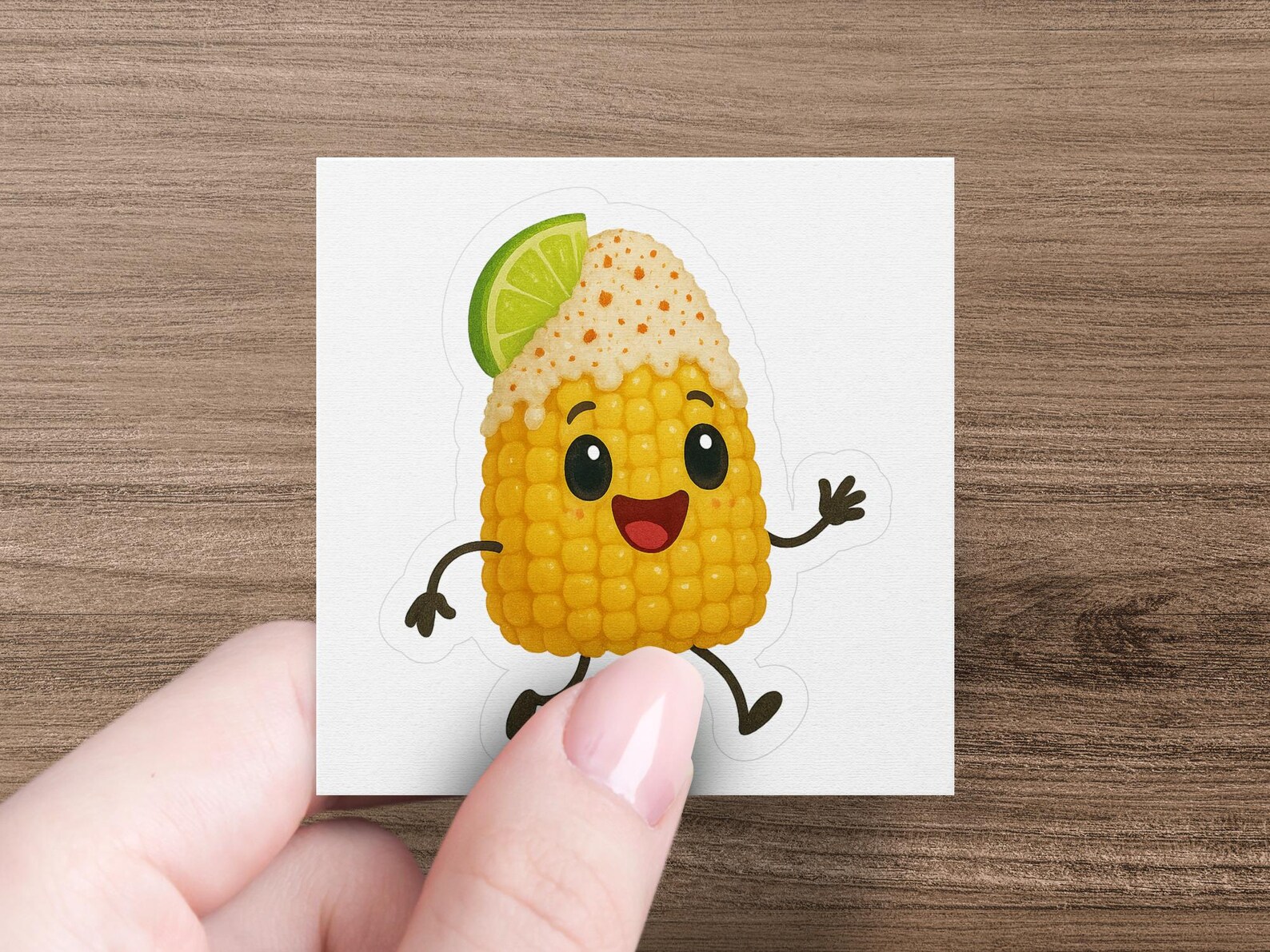 Cure Elote Digital PNG, Cute Corn Art, Mexican Street Corn Kawaii ...
