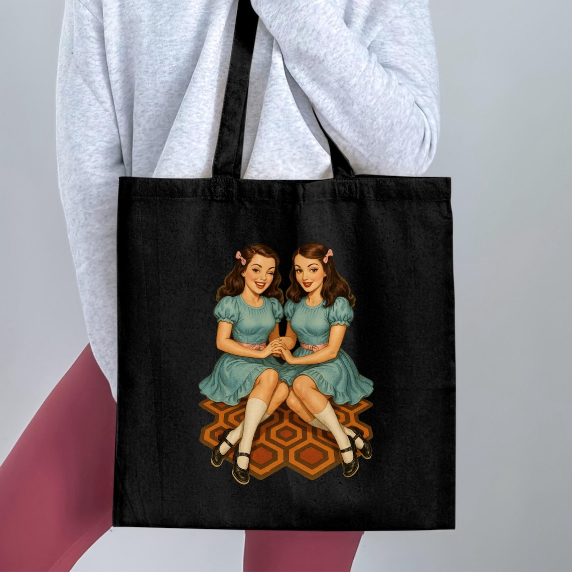 Eerie Hallway Twins Png, Horror Movie Clipart, Ghostly Twins Png, Retro ...