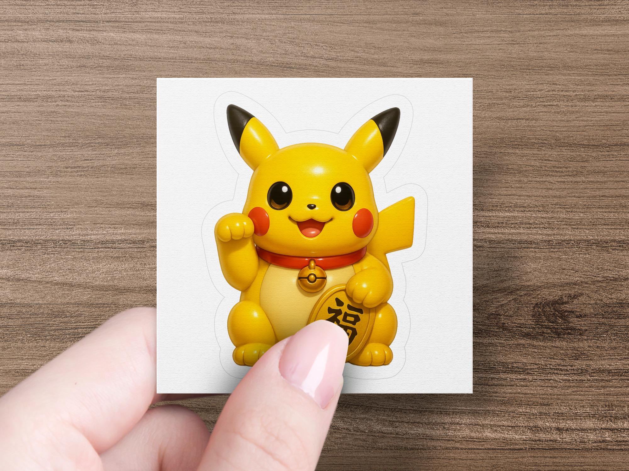 Lucky Japanese Anime Character Digital, Cute Maneki Neko Style PNG ...