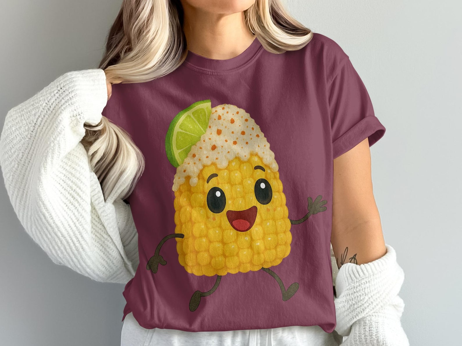 Cure Elote Digital PNG, Cute Corn Art, Mexican Street Corn Kawaii ...