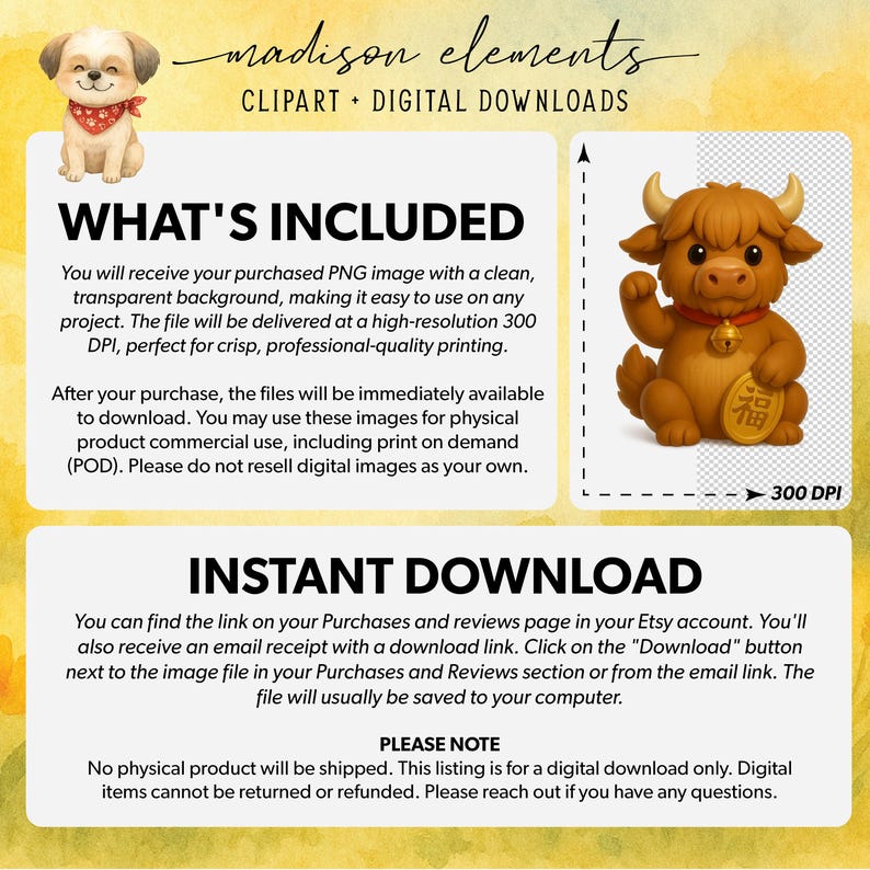 Cute Ox Digital, Chinese New Year PNG, Year of Ox, Zodiac Animal Art ...