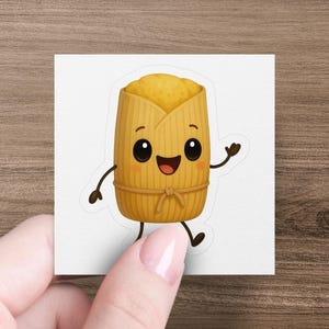 Tamale Digital PNG, Cute Food Illustration, Cartoon Tamale Art, Mexican ...