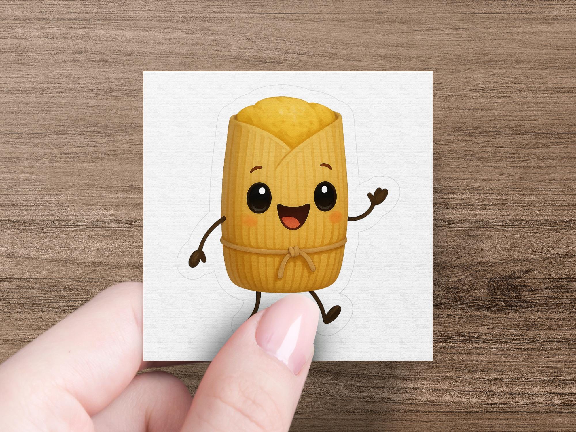 Tamale Digital PNG, Cute Food Illustration, Cartoon Tamale Art, Mexican ...
