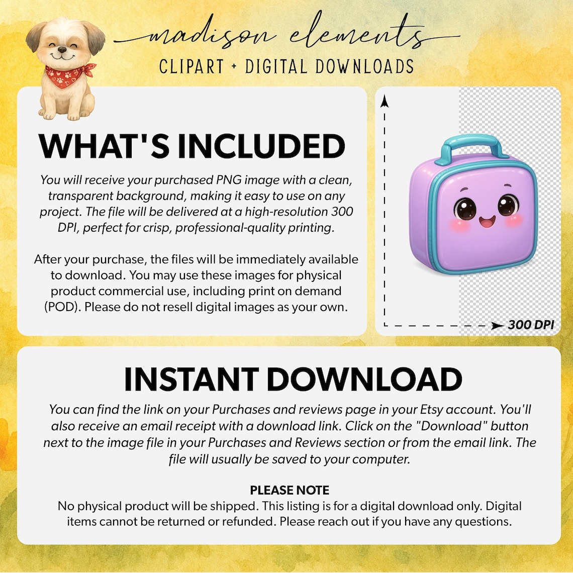 Cute Lunchbox Digital PNG Download, Kawaii Food Container Digital ...