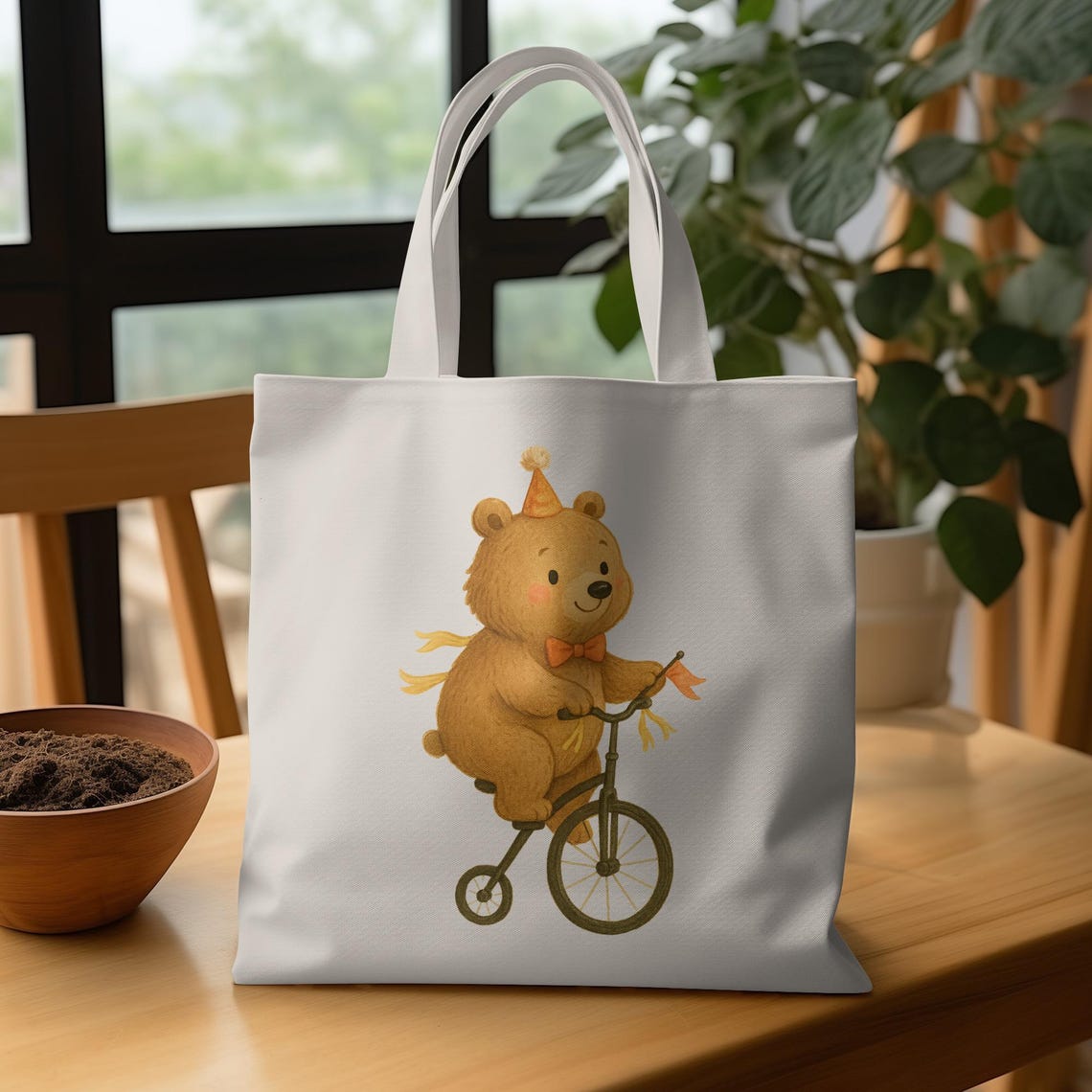 Cute Circus Bear on Tricycle Digital PNG Download, Birthday Party ...