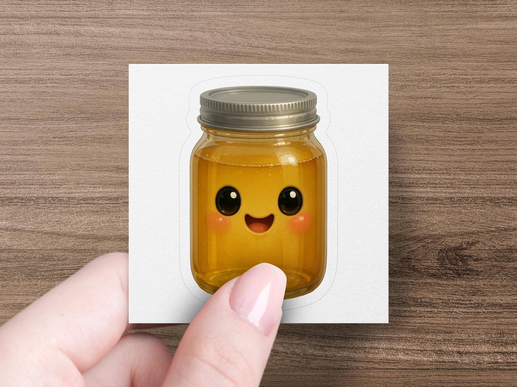 Kawaii Moonshine Jar Digital PNG Download, Cute Smiling Jar Graphic ...