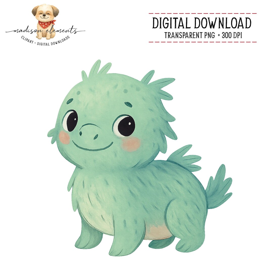 Cute Bunyip Digital Download, Cryptid PNG Clipart, Fantasy Creature ...