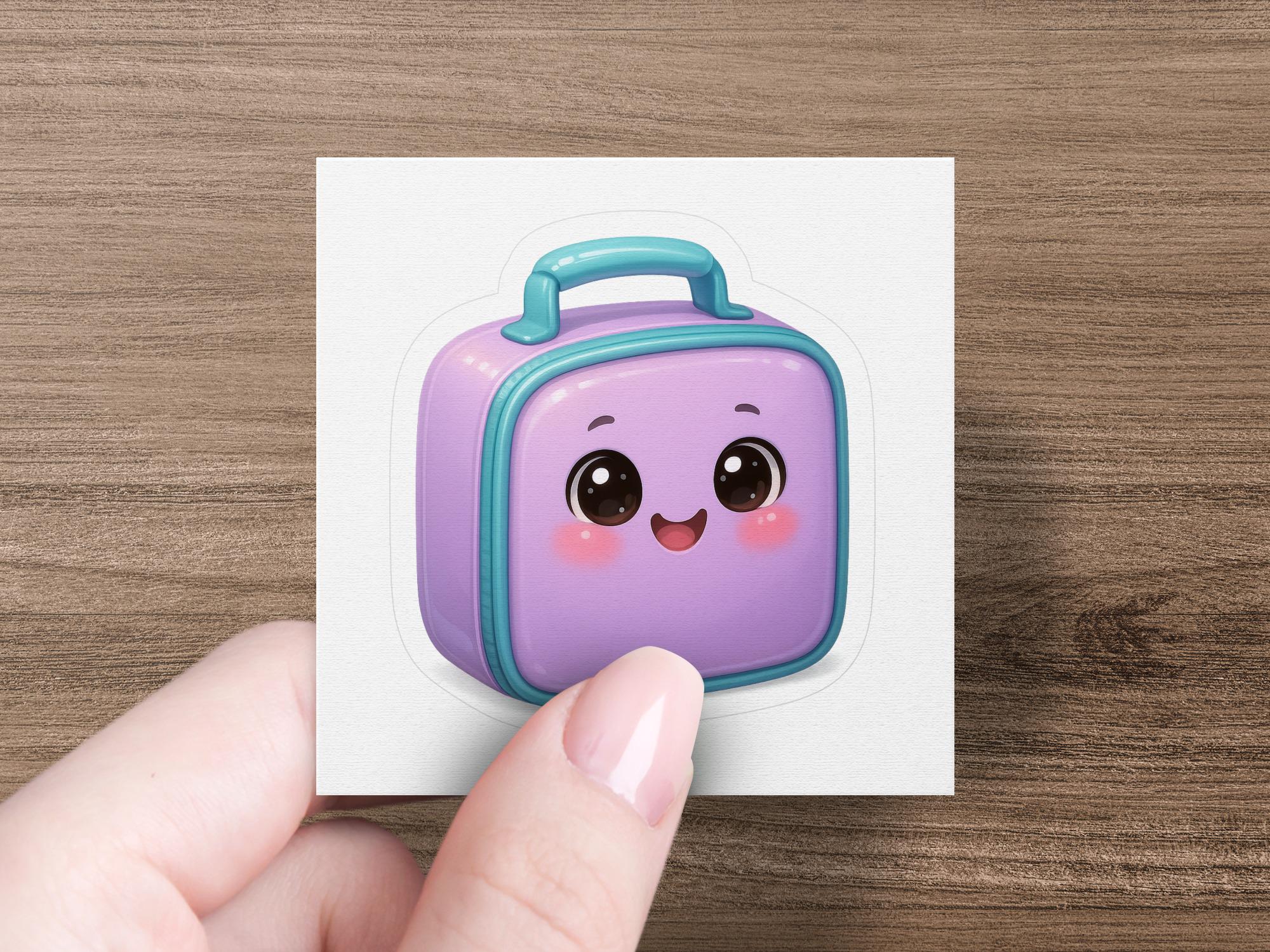 Cute Lunchbox Digital PNG Download, Kawaii Food Container Digital ...