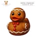 Gingerbread Rubber Duck PNG Digital, Holiday Art, Christmas Decor, Cute ...