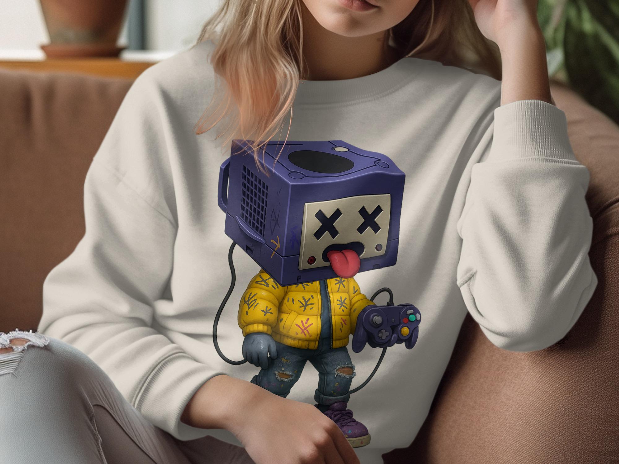 Gamer Tech Head Digital PNG Downloads, Techo Pop Graffiti, Vintage Tech ...