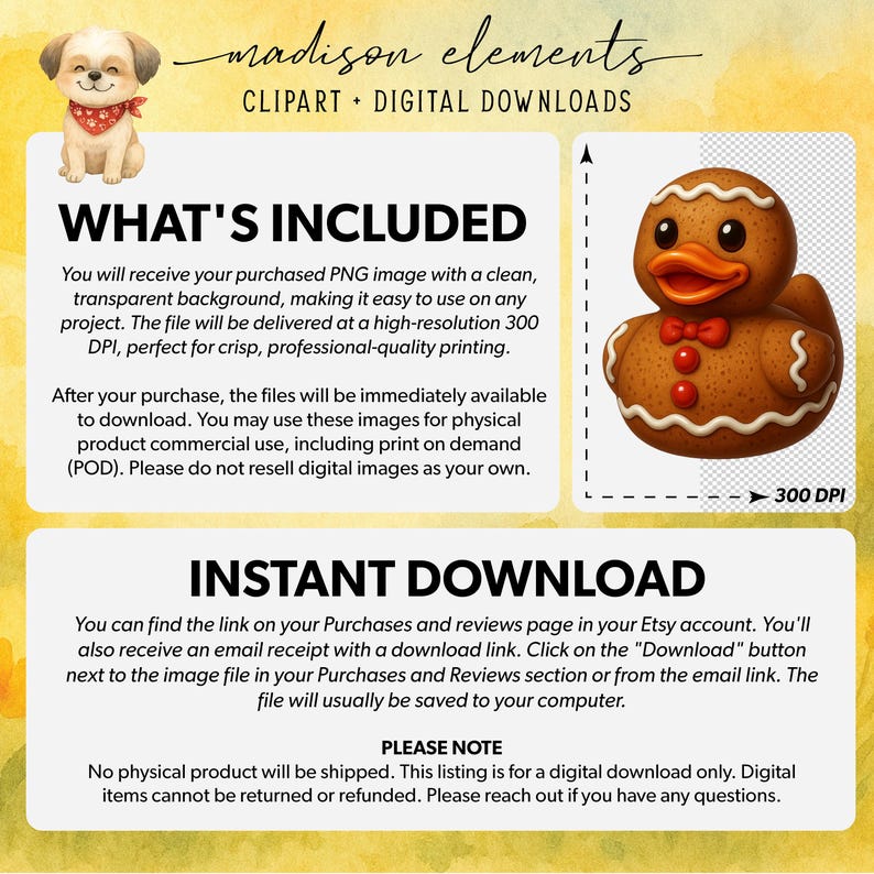 Gingerbread Rubber Duck PNG Digital, Holiday Art, Christmas Decor, Cute ...
