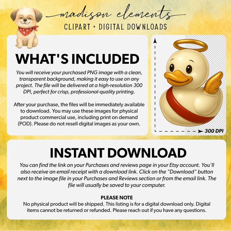 Angel Rubber Duck Digital, Cute Duck PNG, Holiday Duck, Christmas Duck ...