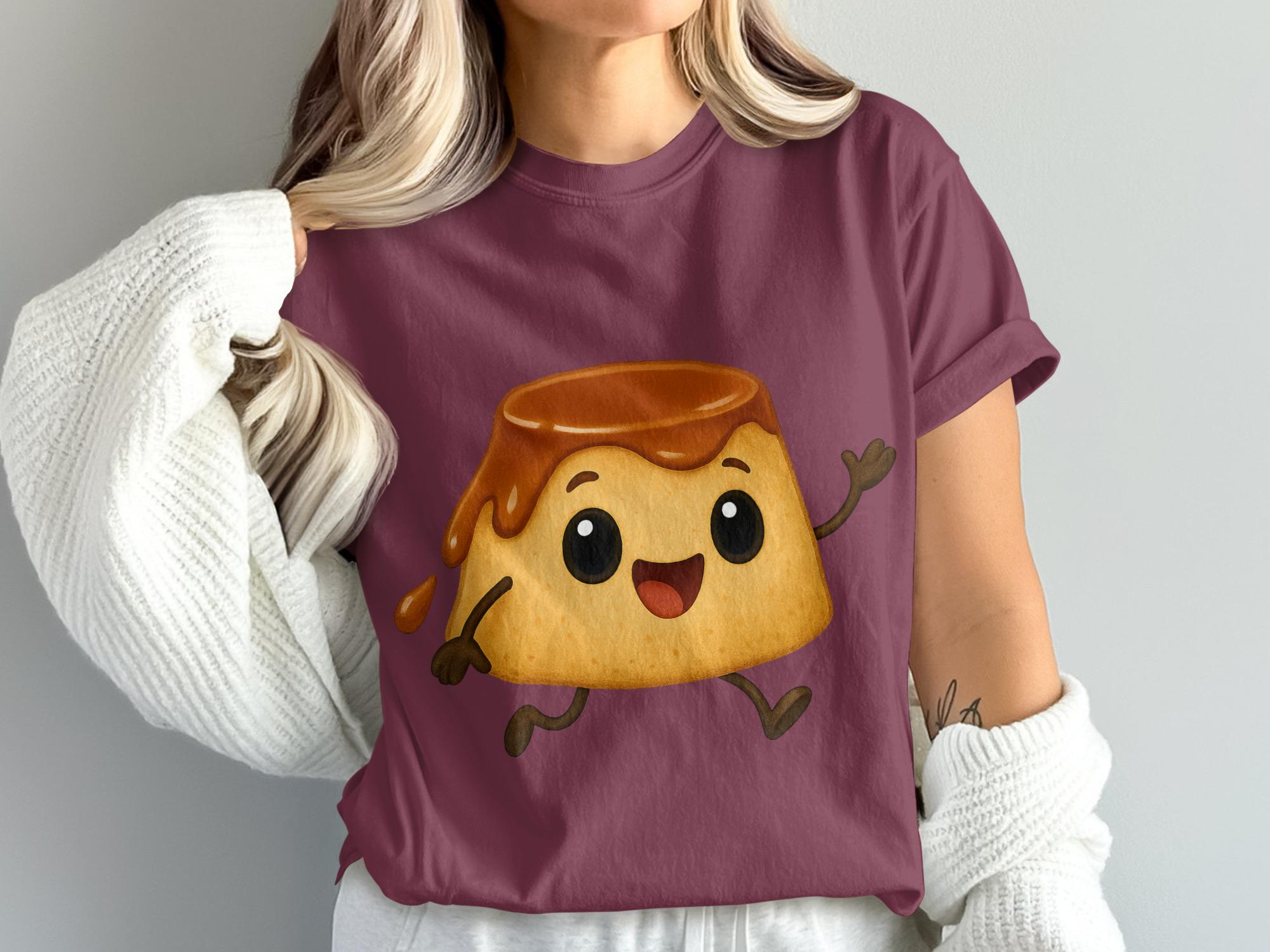 Cute Flan Digital PNG, Smiling Dessert, Kawaii Food Art, Mexican ...