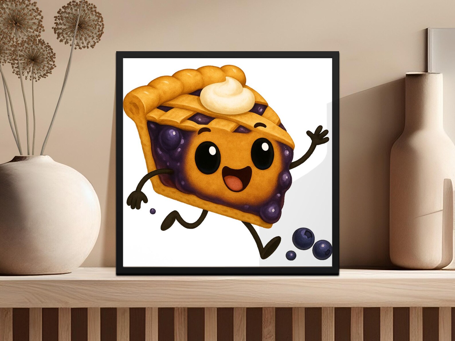 Pie Slices Digital PNG Bundle, Funny Kawaii Pies Digital Download, Cute ...