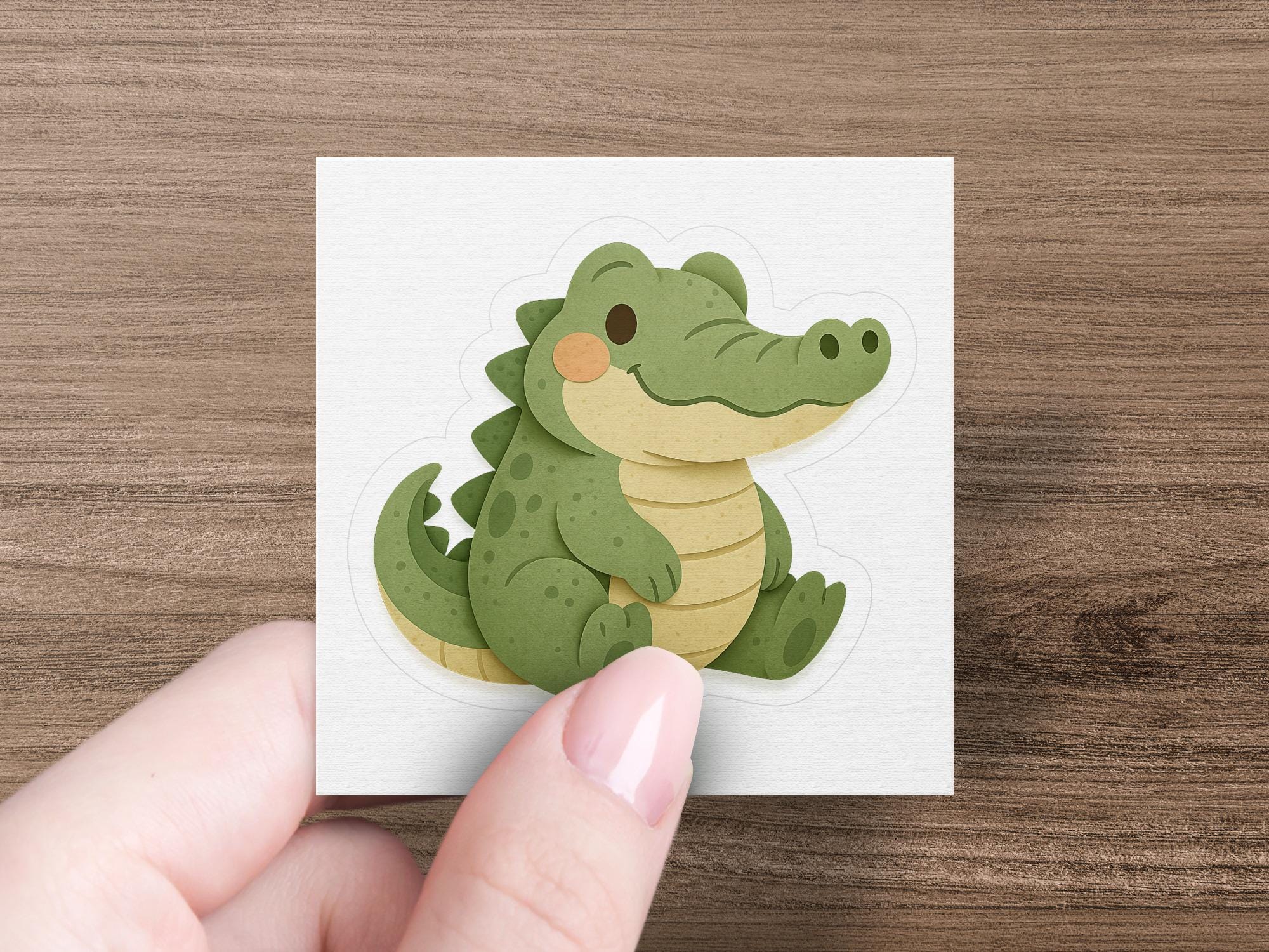 Cute Alligator Digital PNG Download, Jungle Nursery Decor, Gator Party ...