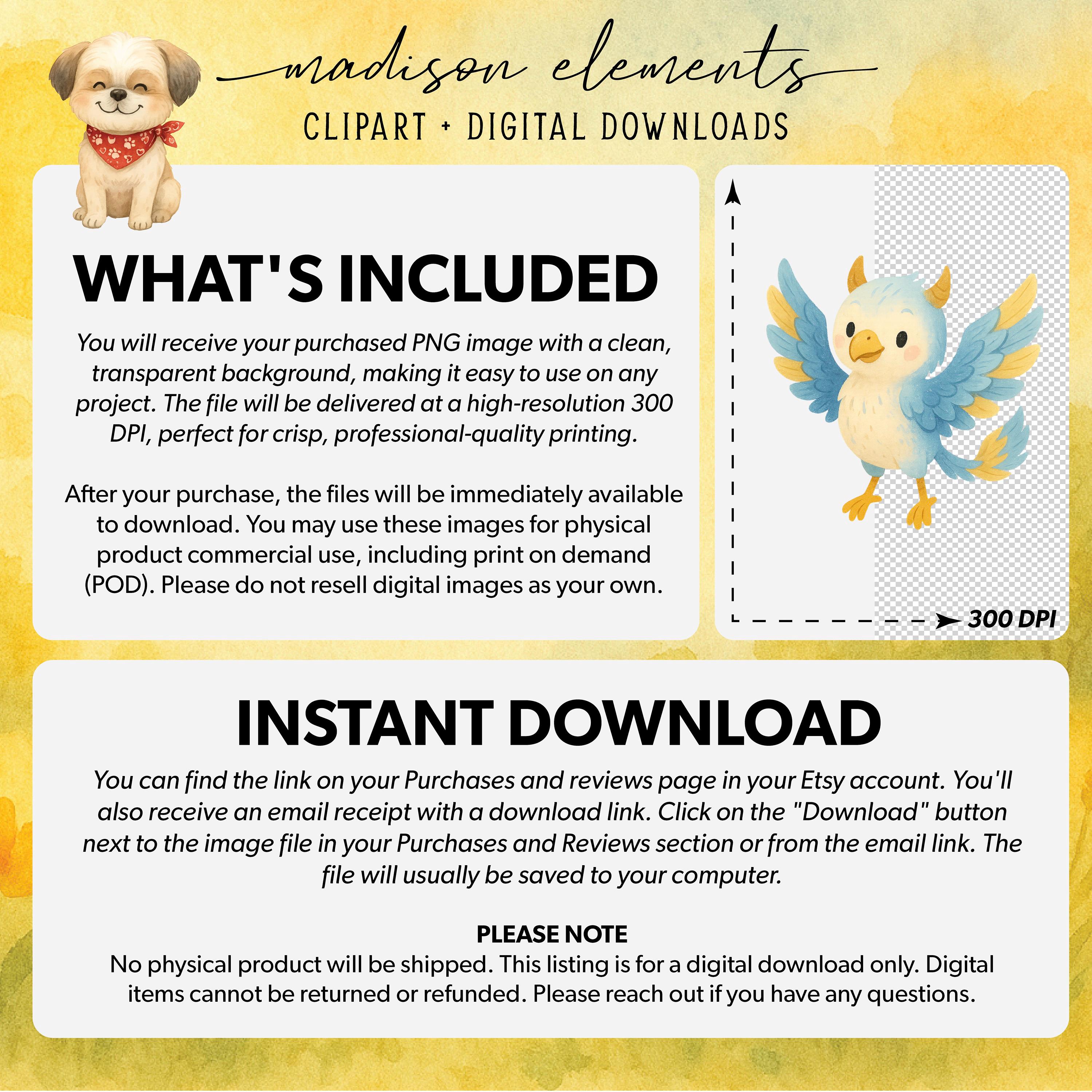 Cute Horned Thunderbird Digital PNG Download, Mythical Creature Cryptid ...