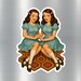 Eerie Hallway Twins Png, Horror Movie Clipart, Ghostly Twins Png, Retro ...