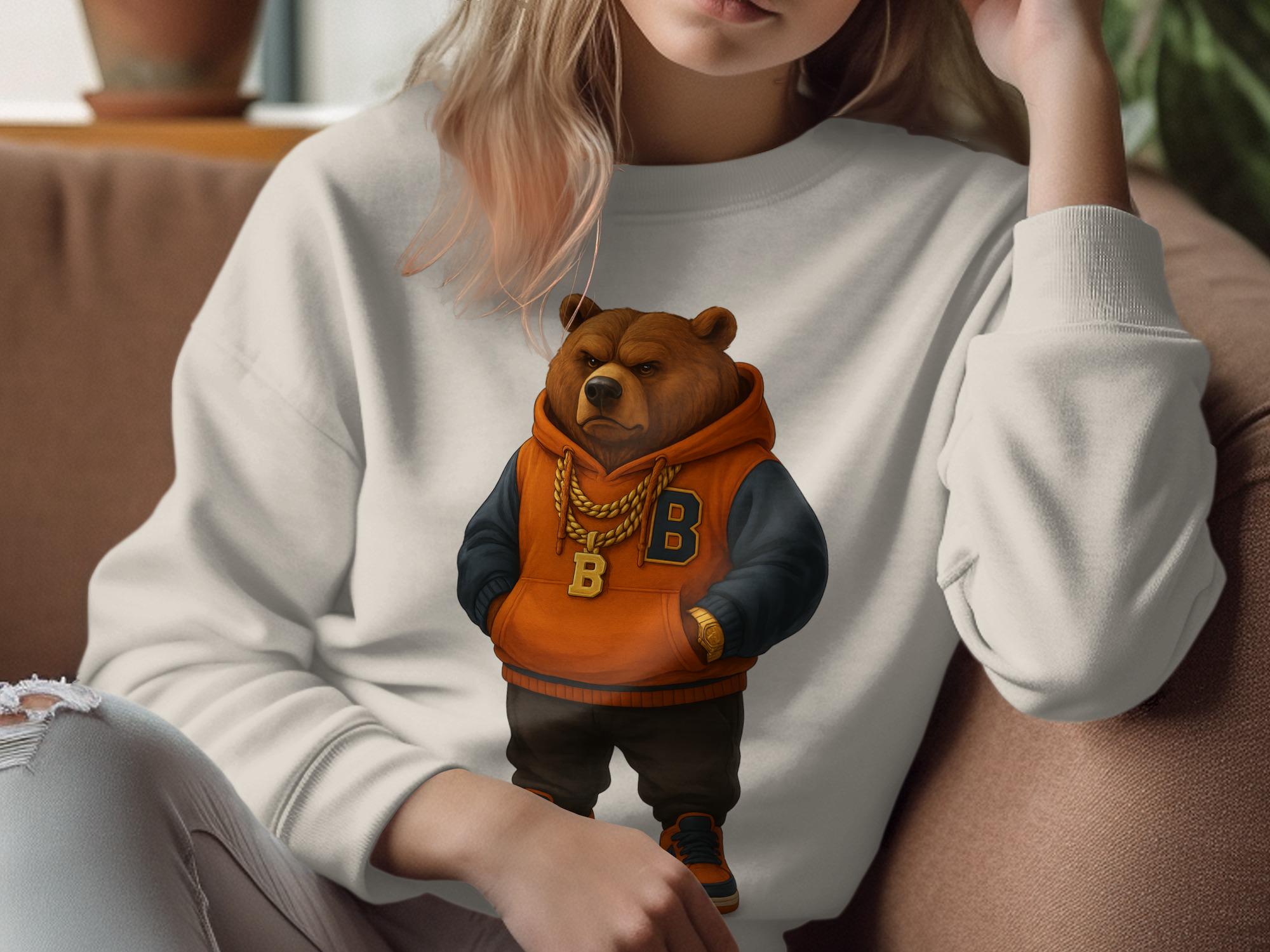 Grizzly Bear Mascot PNG, Cool Cartoon Bear Animal Design, Urban Style ...
