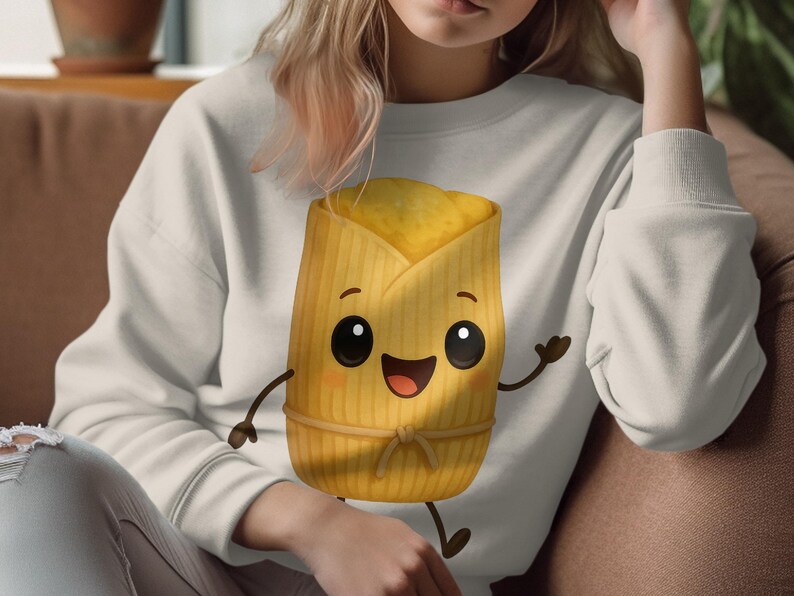 Tamale Digital PNG, Cute Food Illustration, Cartoon Tamale Art, Mexican ...