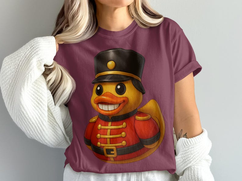 Nutcracker Rubber Duck Digital PNG, Toy Soldier Duck Design, Cute Duck ...