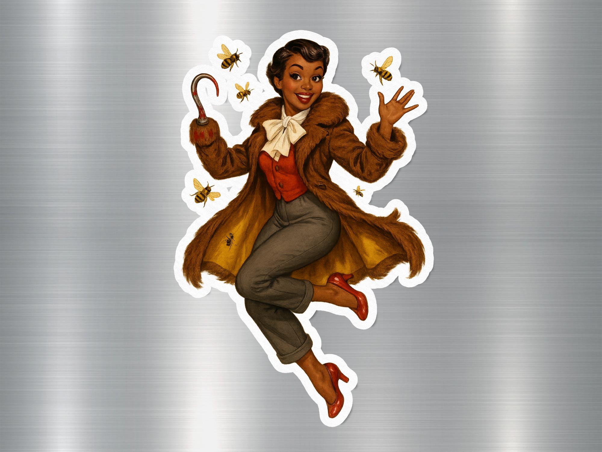 Girl With Hook PNG, Haunted Honey Digital Download, Bee Themed Horror ...