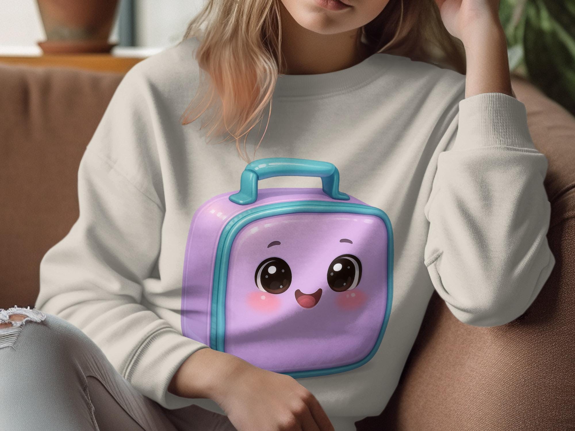 Cute Lunchbox Digital PNG Download, Kawaii Food Container Digital ...