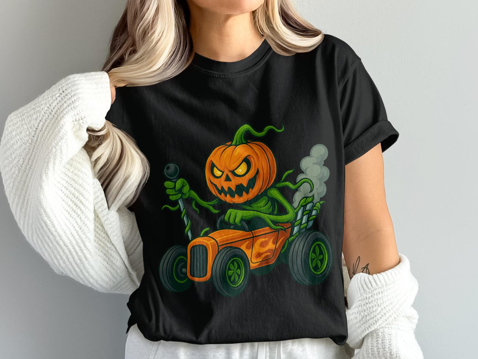 Pumpkinhead Racer Digital Png, Halloween Monster PNG, Derby Car ...