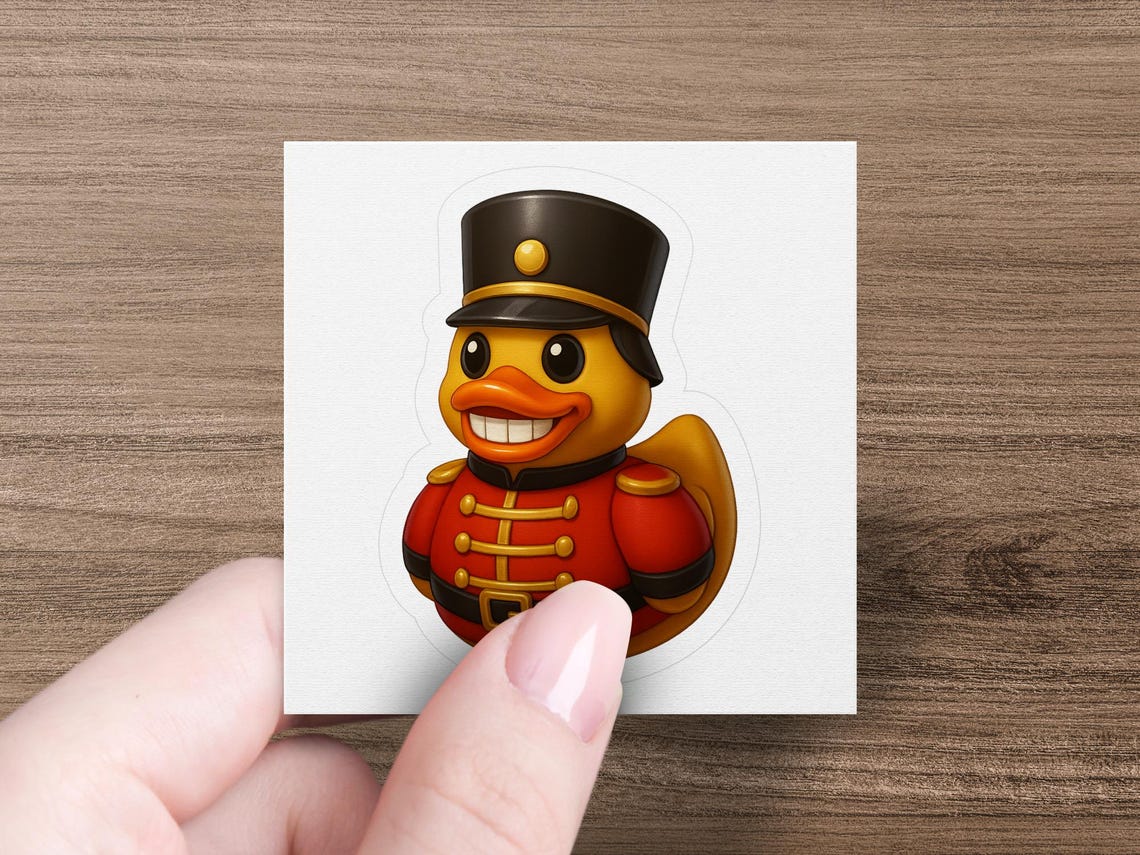 Nutcracker Rubber Duck Digital PNG, Toy Soldier Duck Design, Cute Duck ...