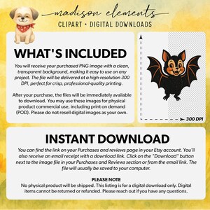 Retro Bat PNG, Cute Halloween Clipart, Vintage Bat Digital, Spooky Bat ...