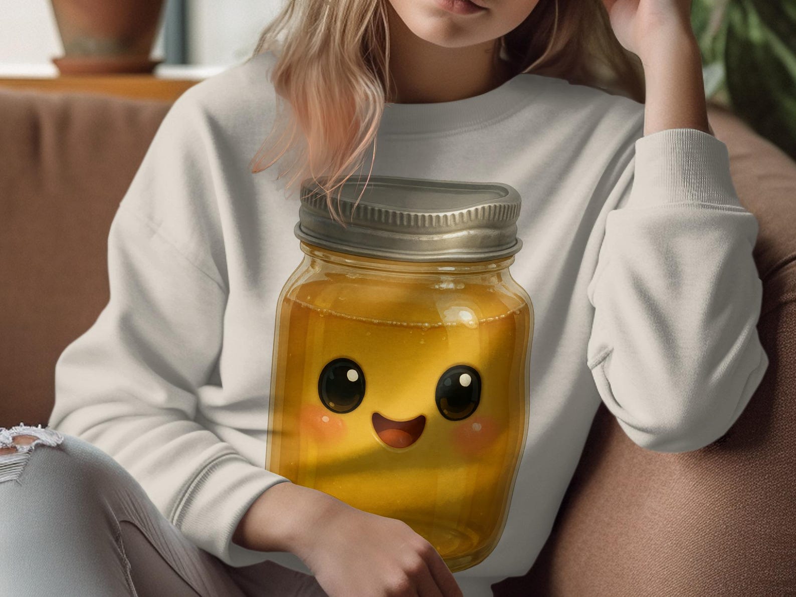 Kawaii Moonshine Jar Digital PNG Download, Cute Smiling Jar Graphic ...