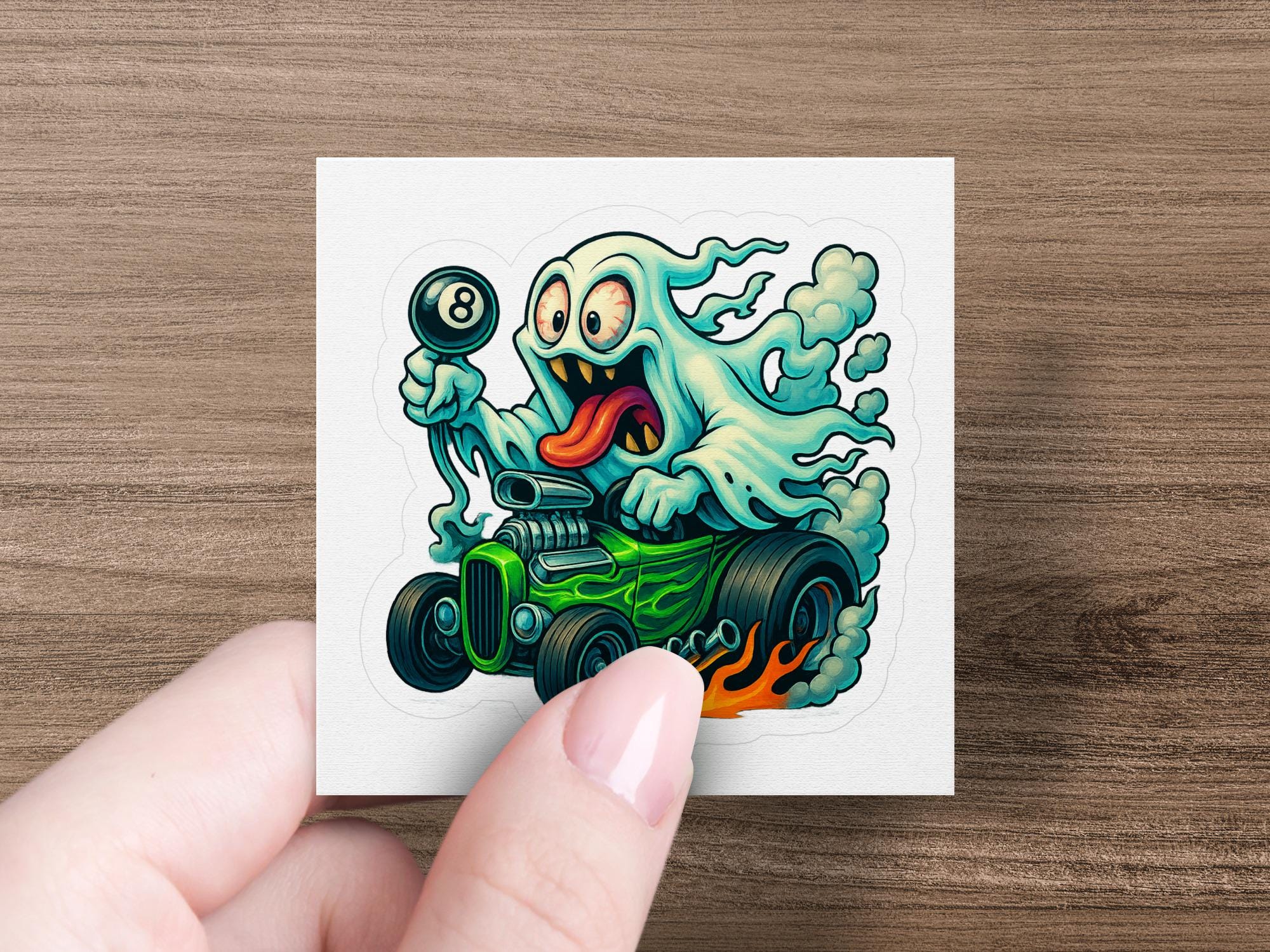 Ghost Racer PNG Digital, Wacky Racing Digital Art, Halloween Derby Car ...