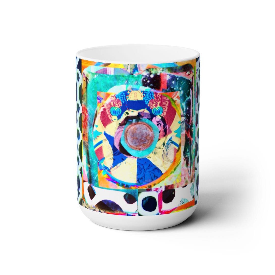 Ceramic Mug 15oz Unique Pop Art Teacup Teacher Gift for Yoga Teacher ...