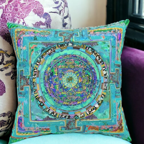 Mandala Pillow - Etsy