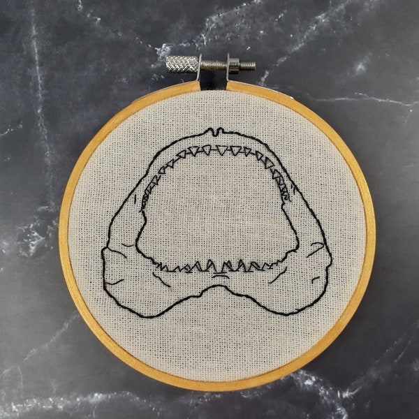 Jaws Embroidery - Etsy