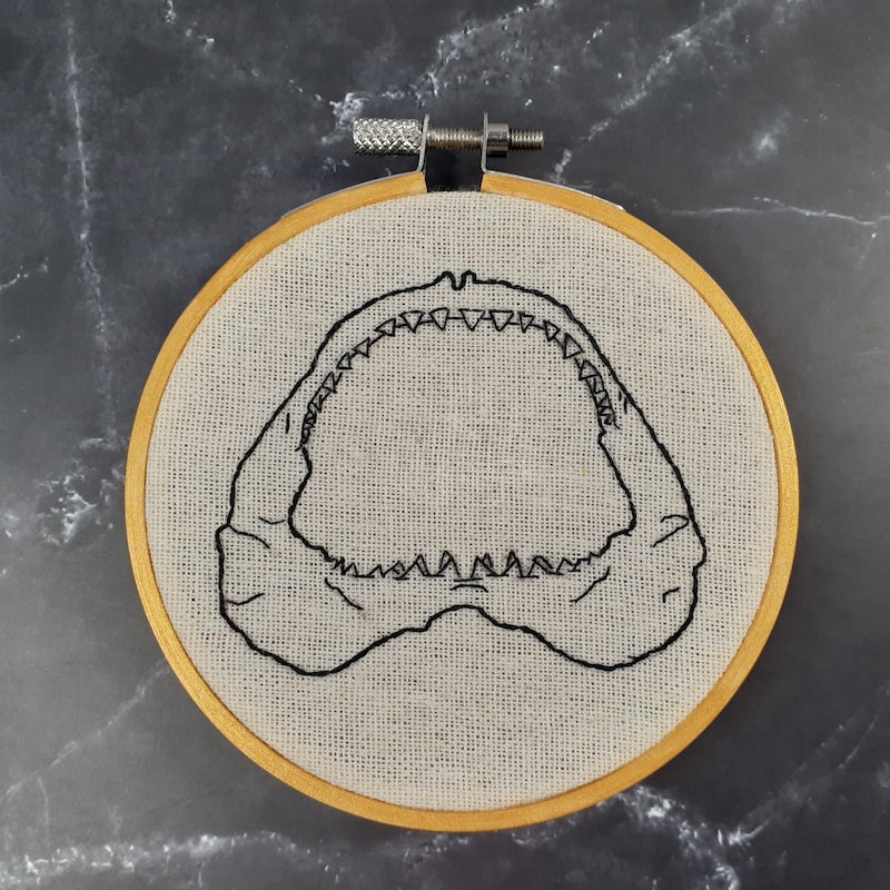 Jaws Embroidery - Etsy
