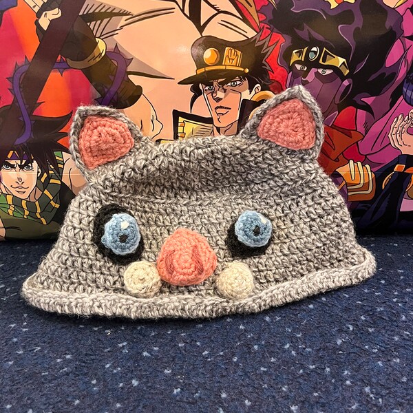 Inosuke Crochet Hat - Etsy