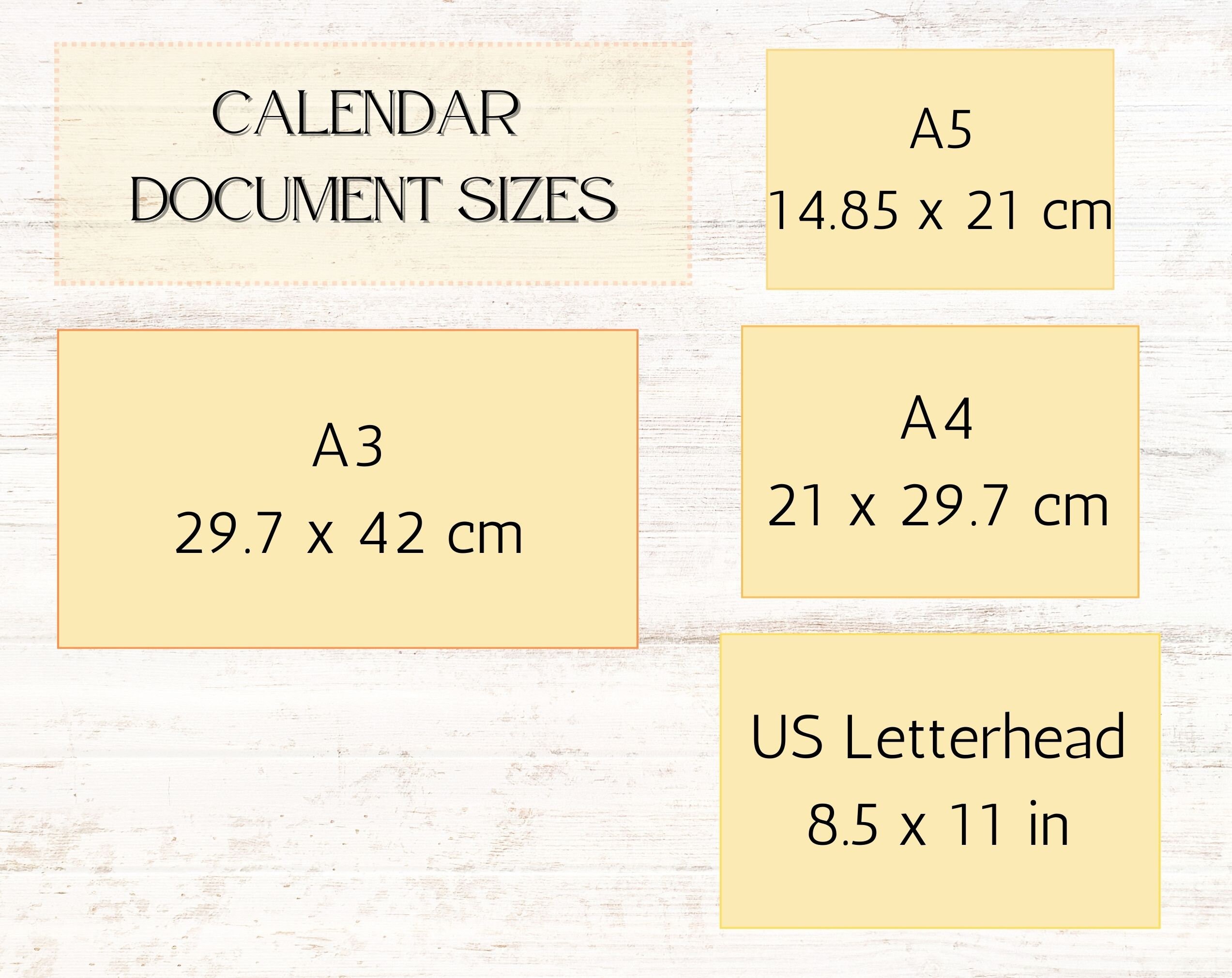 Monthly Calendar Printable / Blank Calendar Page/ Minimalist Monthly Planner / Landscape ...