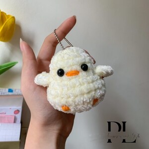 Handmade Chicken Crochet Keychain, Amigurumi Chicken, Crochet Baby ...