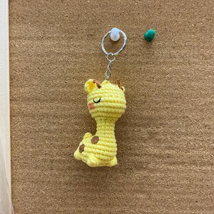 Handmade Baby Giraffe Crochet Keychain, Amigurumi Giraffe, Crochet Cute ...