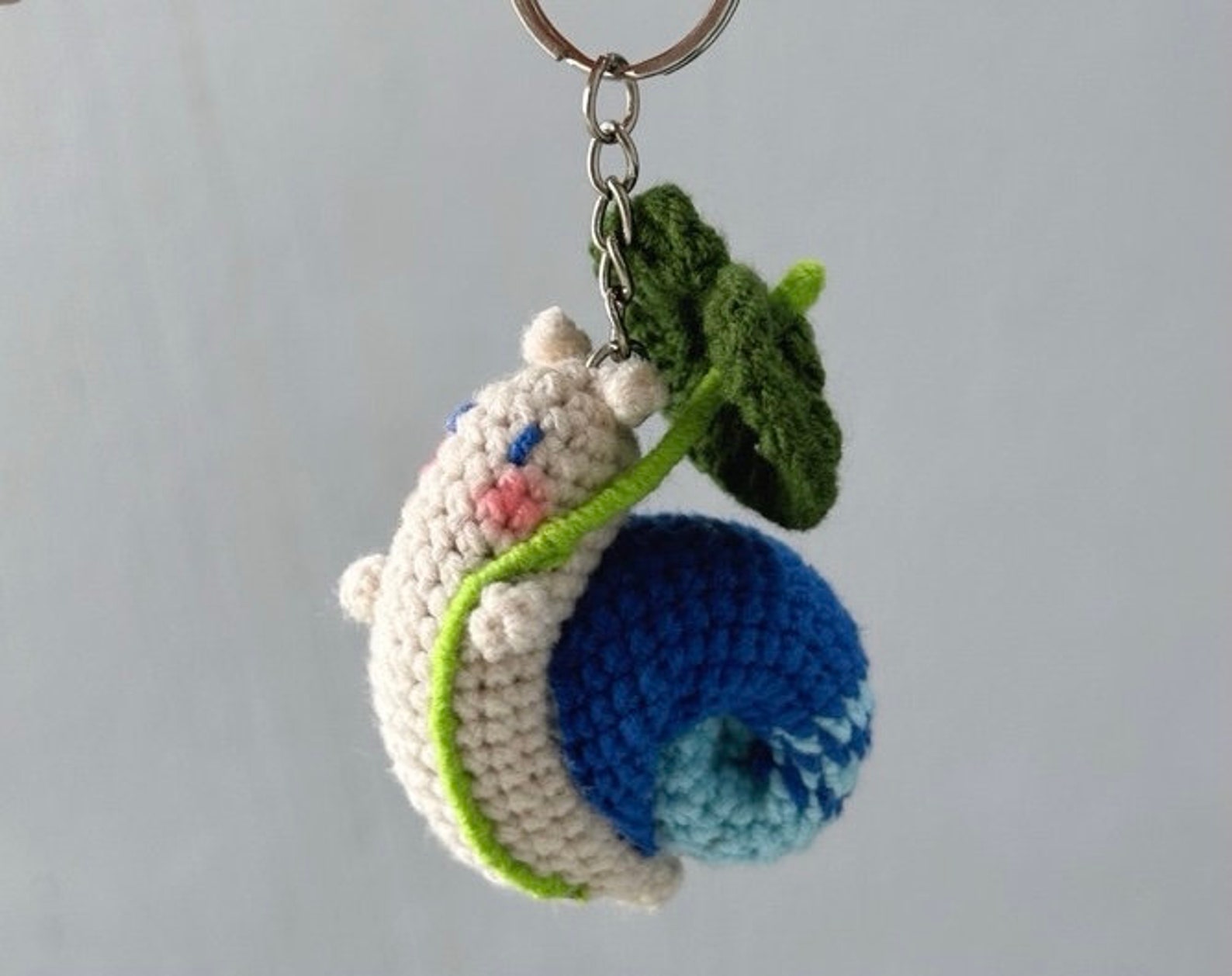 Handmade Baby Snail Crochet Keychain, Mini Snail Crochet Plush Plushie ...