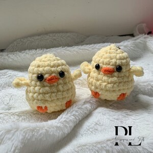Handmade Chicken Crochet Keychain, Amigurumi Chicken, Crochet Baby ...