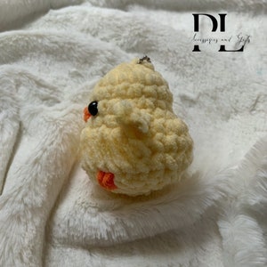 Handmade Chicken Crochet Keychain, Amigurumi Chicken, Crochet Baby ...