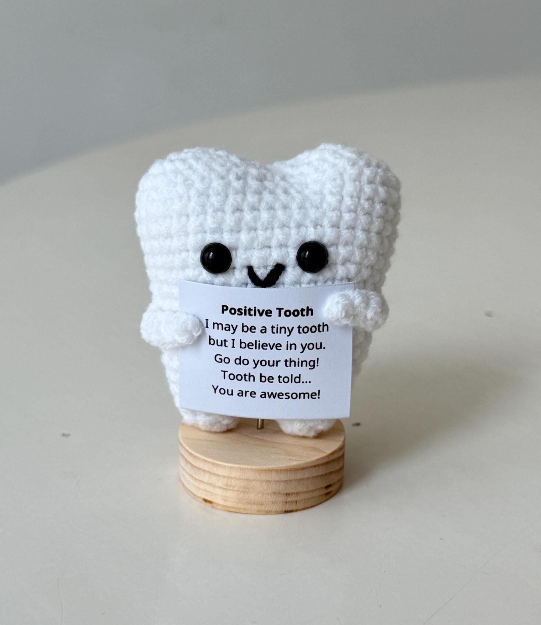 Funny Positive Tooth, Emotional Inspirational Support Stuff Desk Room ...