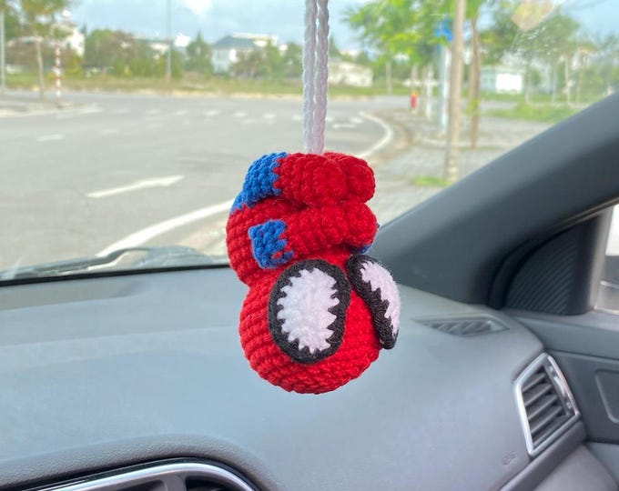 Crocheted Spider-man and Superhero Hanging for Car Mirrors - Etsy