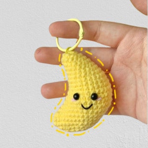 Crochet Sun and Moon Keychain, Sun and Moon Amigurumi, Mini Moon Sun ...