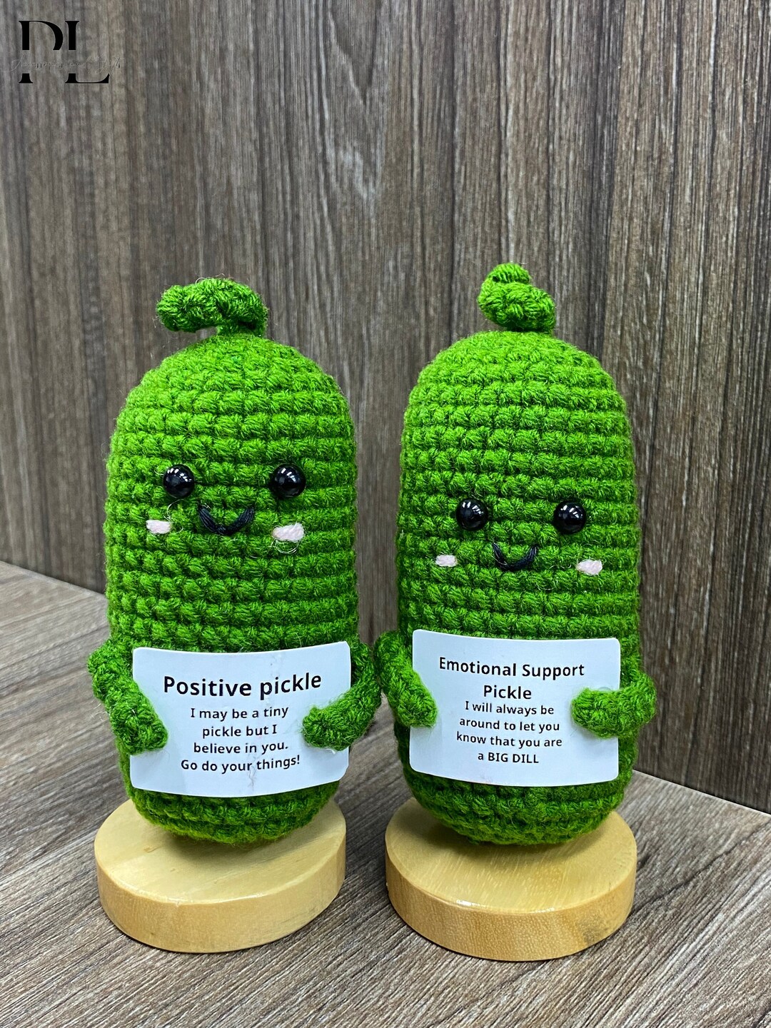 Emotional Support Pickle Crochet Positive Pickle Cucumber - Etsy