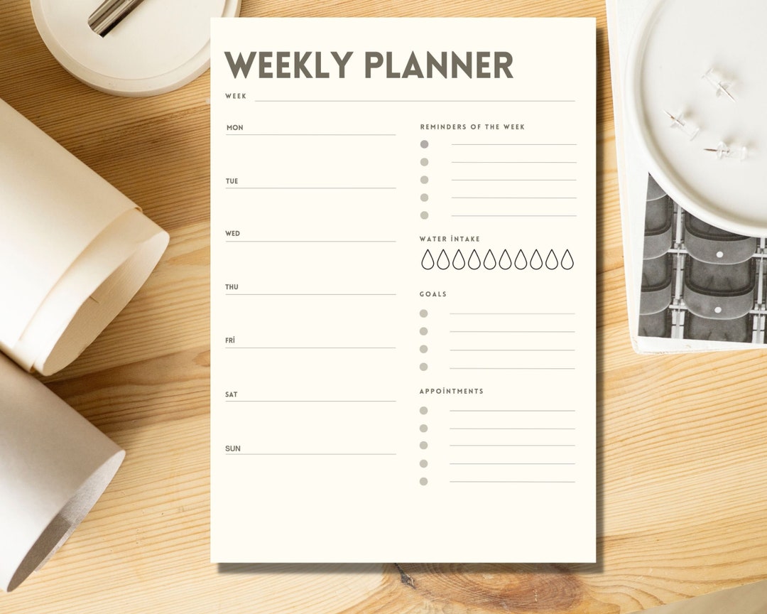 Daily Planner, Digital Planner, Printable Planner, Day Planner ...